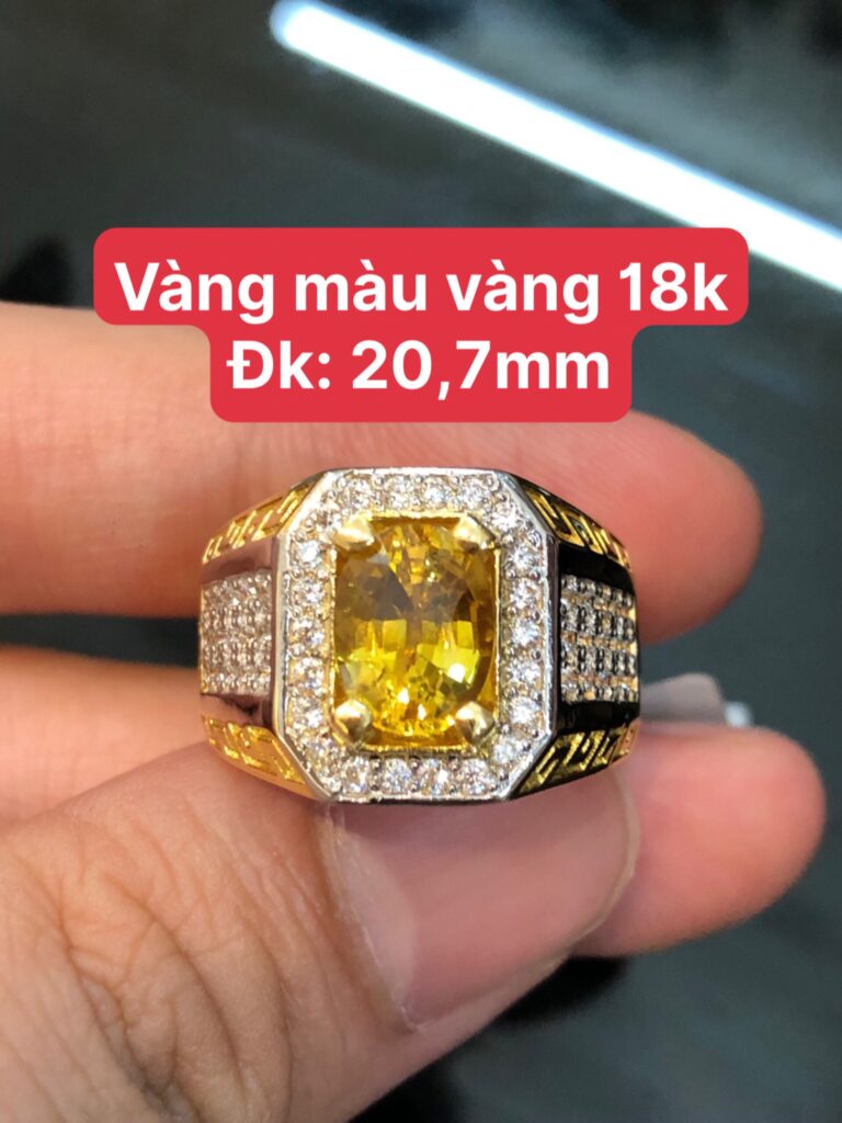 Nhẫn nam Sapphire thiên nhiên – NNS K2563 – Givigems